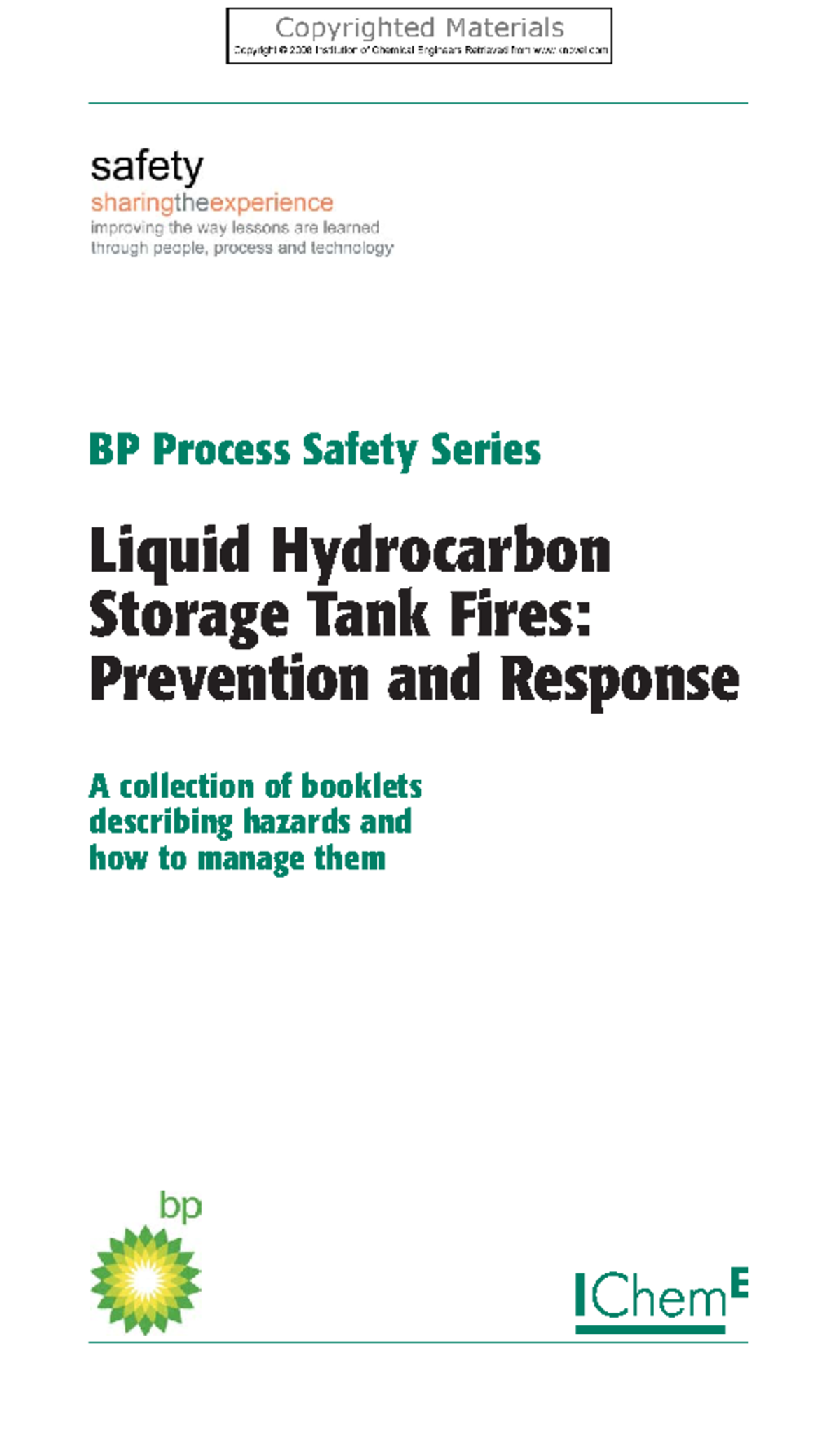 BP Process Safety Series: Liquid Hydrocarbon Tank Fire Prevention - Studocu