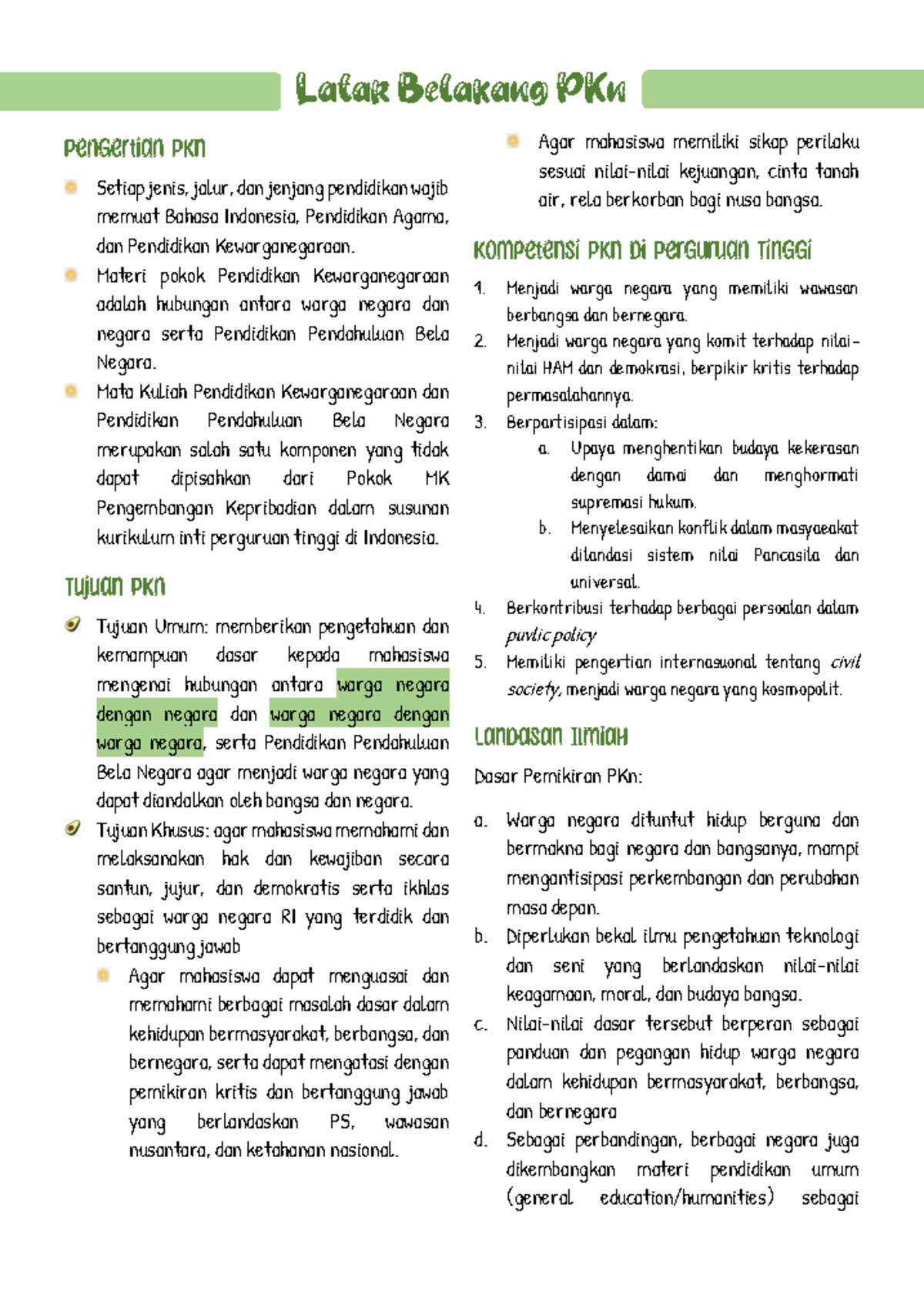 Latar Belakang Pendidikan Kewarganegaraan (PKn) - Holimin, DRS. M. Si ...