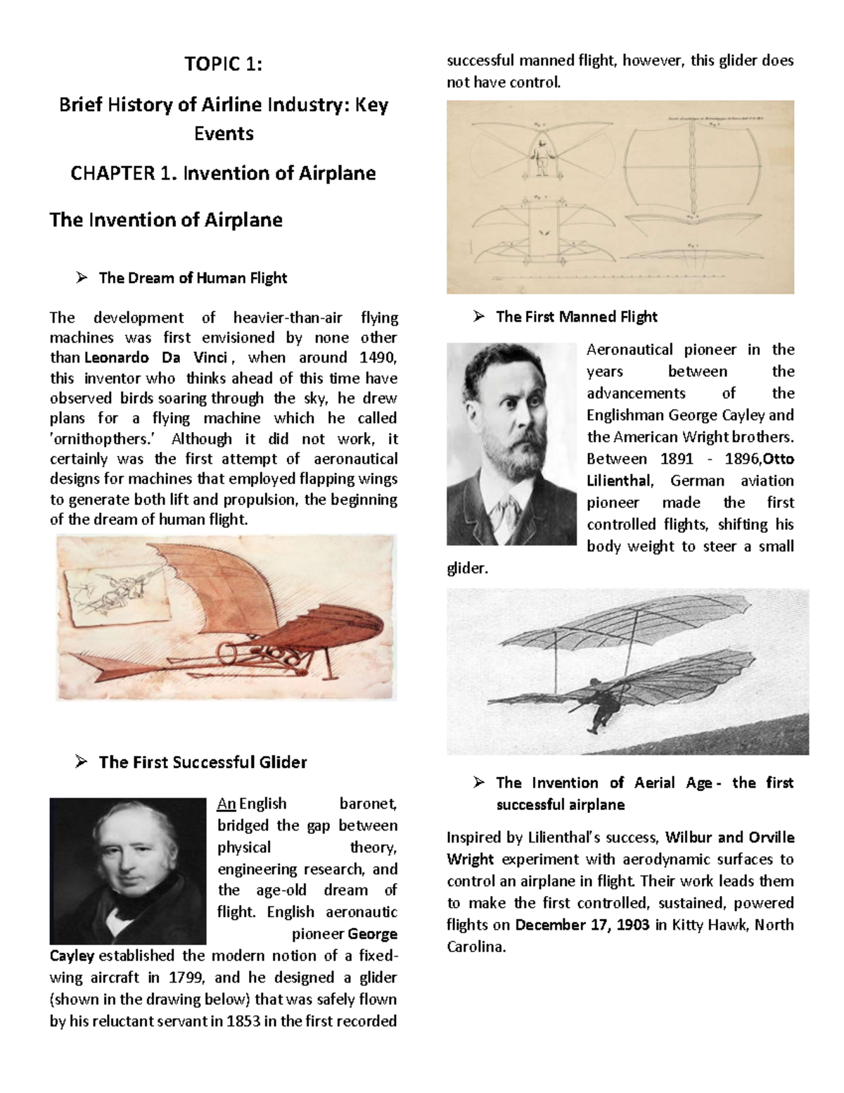 PT 1 - Overview of Key Events in Airline Industry History - Studocu