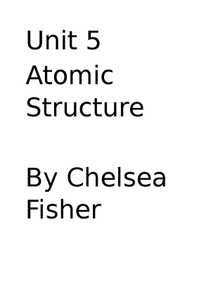 [Solved] Describe the various ways metals bond nonmetals bond to metals - Unit 5: Atomic ...