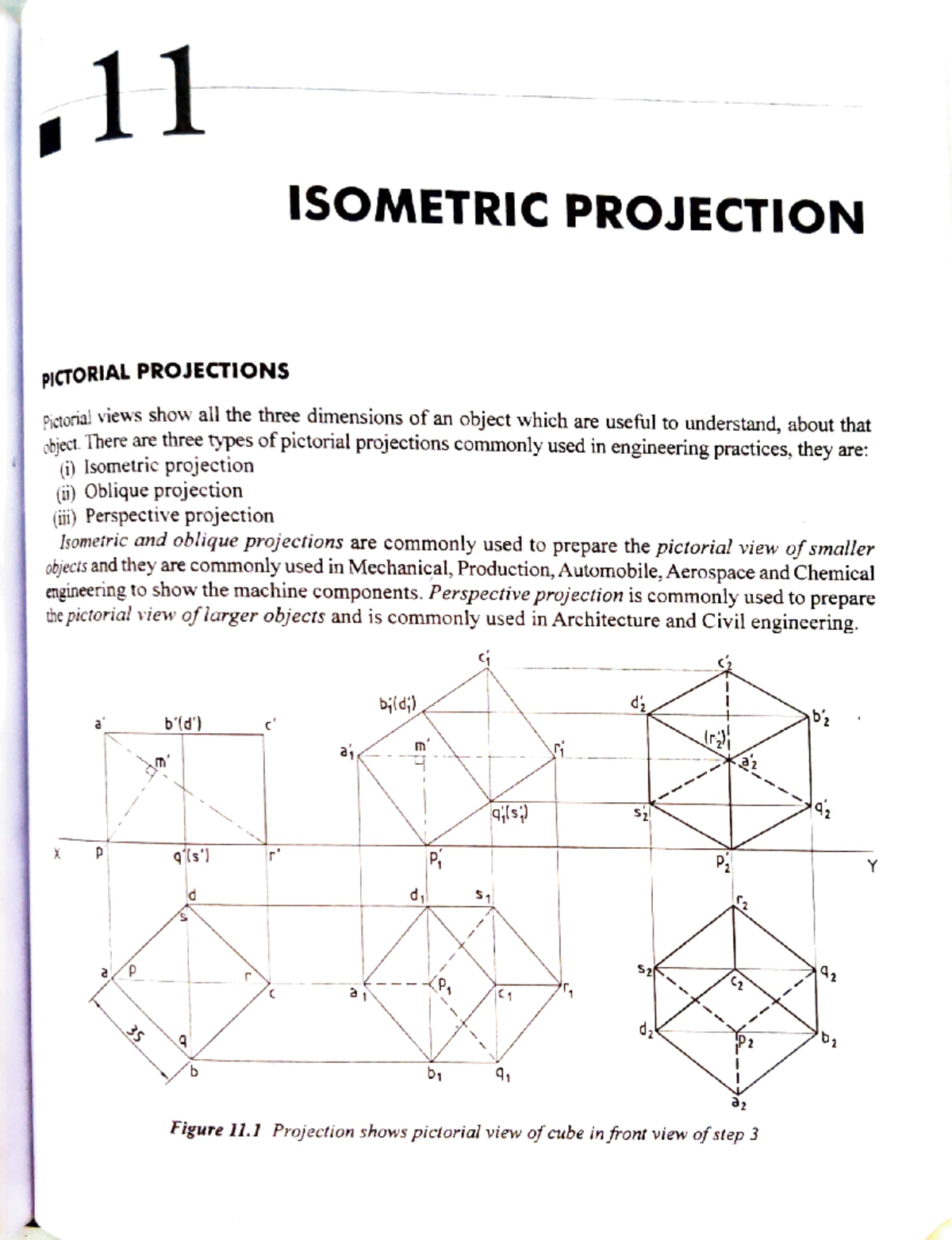 Isometric projection and isometric view with example questions - Btech ...