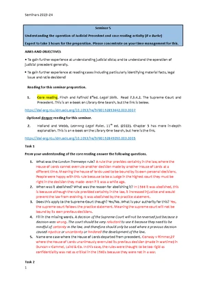 R v Bentham case - SEMINAR ONE INTRODUCTION TO SOURCES OF LAW & CASE ...