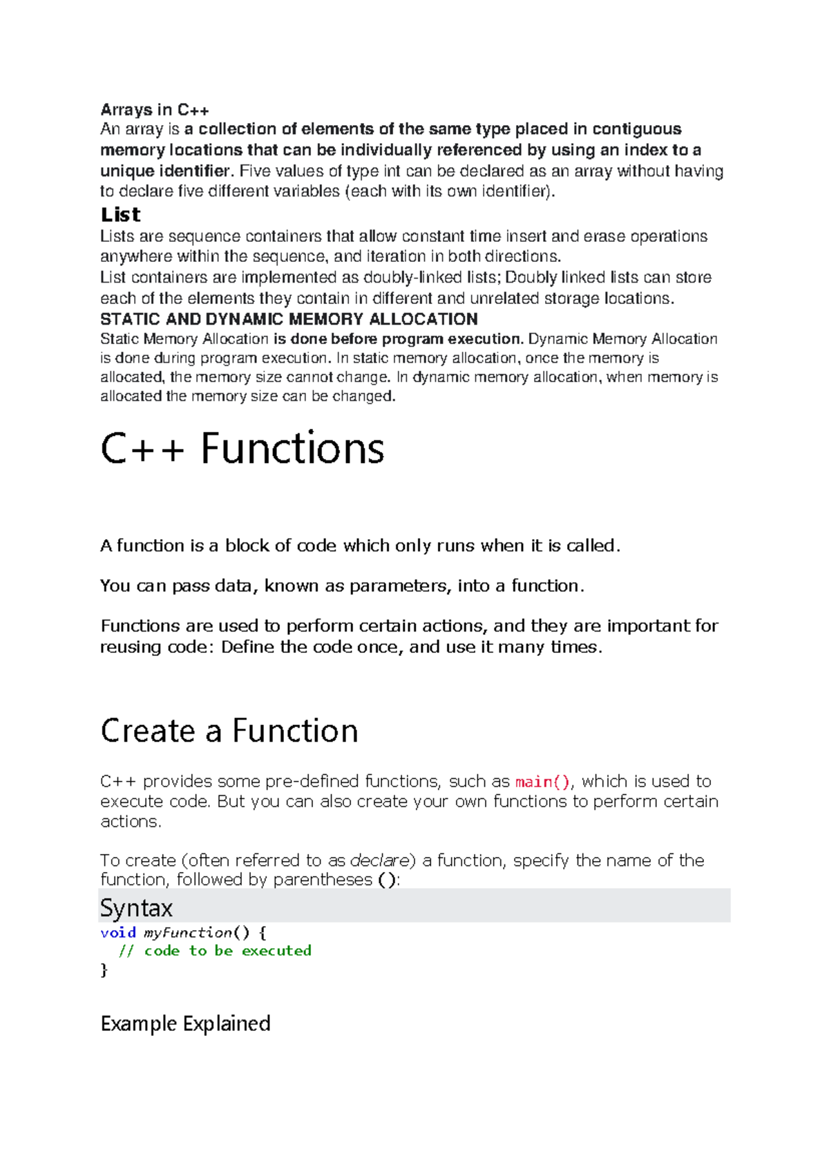 Arrays in C++ HOW TO IMPLEMENT ARRAY IN CPP - Arrays in C++ An array is ...
