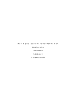 semana 8 termodinamica - Nombre asignatura Semana X Nombre del estudiante: Fecha de entrega ...