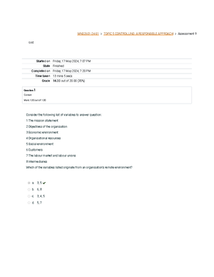 Assessment 2 Attempt review - MNB2601-24-S2 Welcome Message Assessment ...