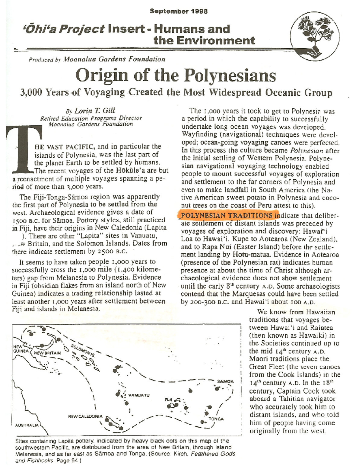 R4: Origin of the Polynesians and their voyaging traditions - Studocu