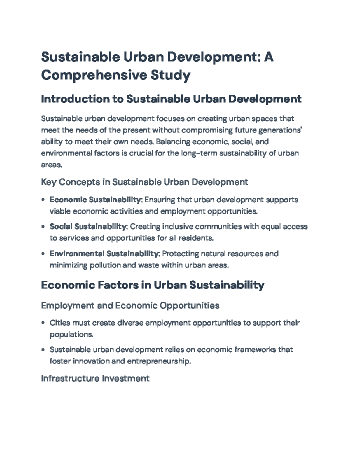 Sustainable Urban Development: Strategies & Challenges Overview (SUD ...