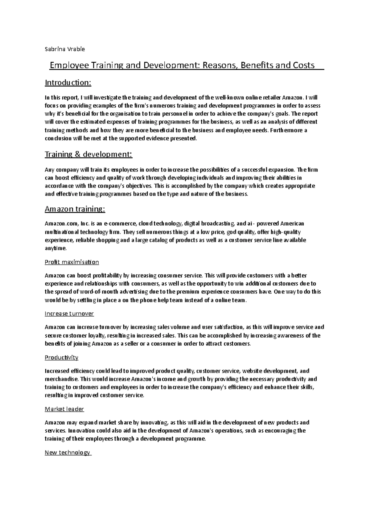 Assignment 1 Unit 21 Acheived Distinction Unit 21 Training And Development Assignment 1 J