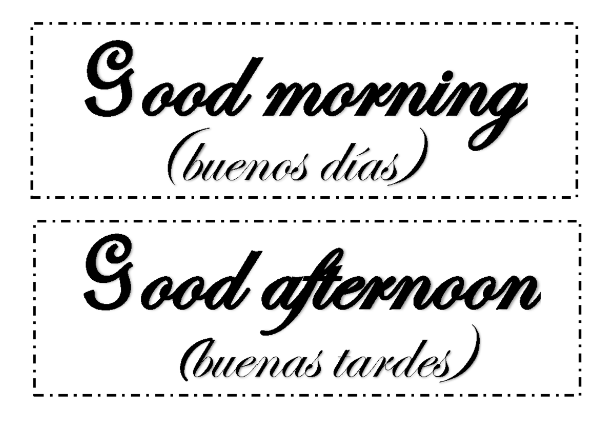 Partes del cuerpo - sesion - Good morning Good afternoon (buenos días ...