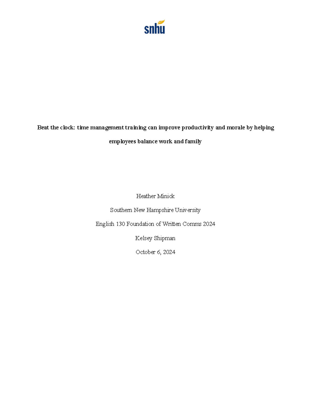 ENG 130 Module Five Analysis of a Written Work for a First Audience APA ...