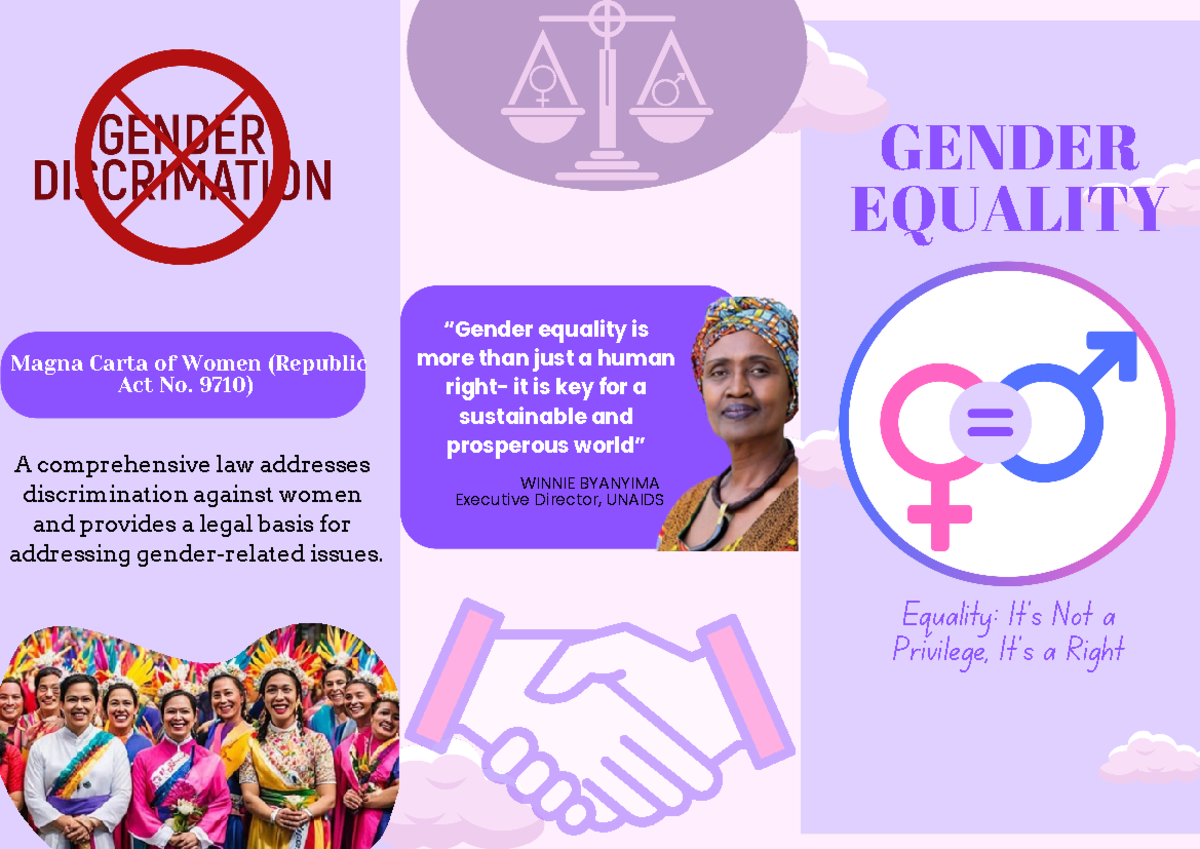 Gender Equality Infographics (SSP) - BSBA Marketing Management - Magna ...