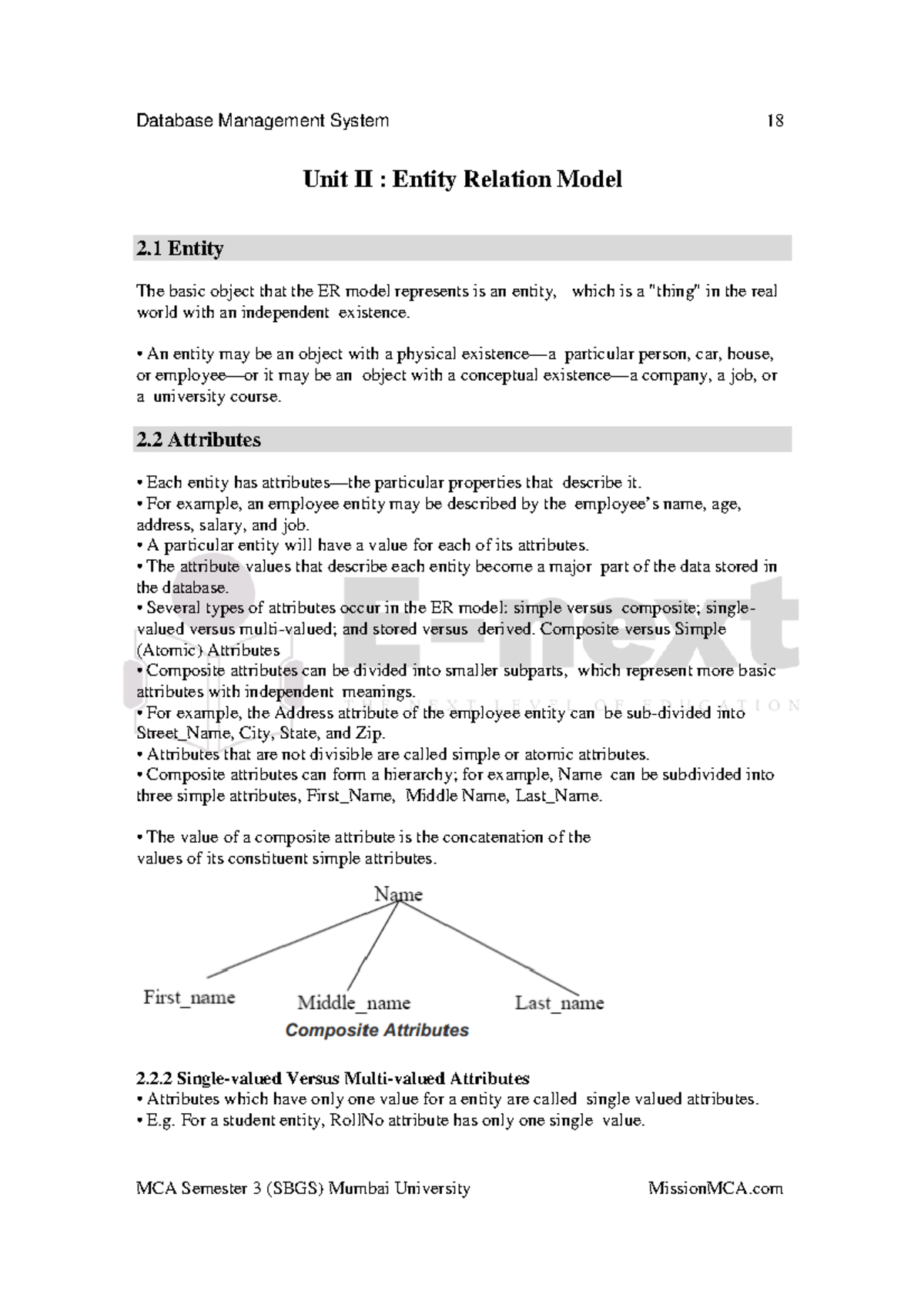 Unit 2: Comprehensive Guide to the Entity Relation Model - Studocu