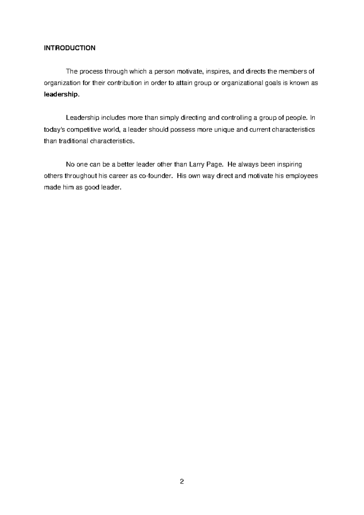 Leadership Insights: Analyzing Larry Page’s Style MGT420 Assignment ...