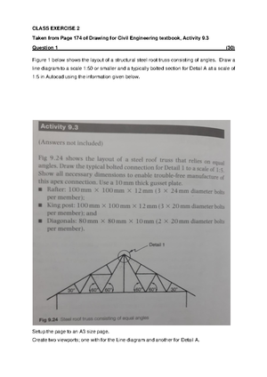 Structural Steel - Class Exercise 3B- A1 D3CIVX- Class Exercise 3B - 35 ...