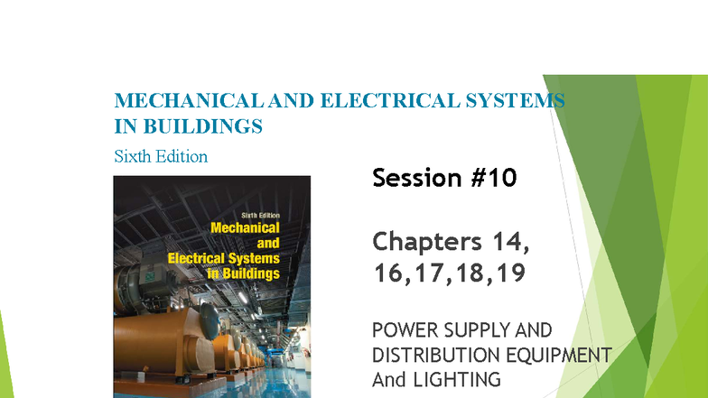 Electrical Design & Wiring Concepts - ME 101 Session Overview - Studocu