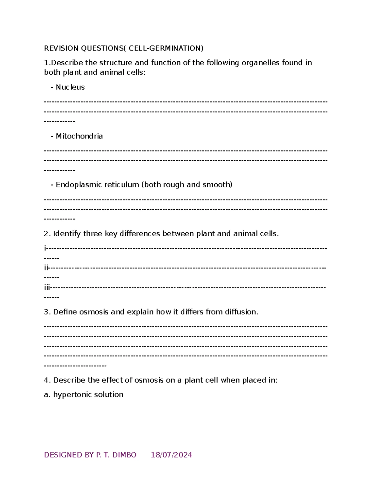 Science JC Paper 1 - - Studocu