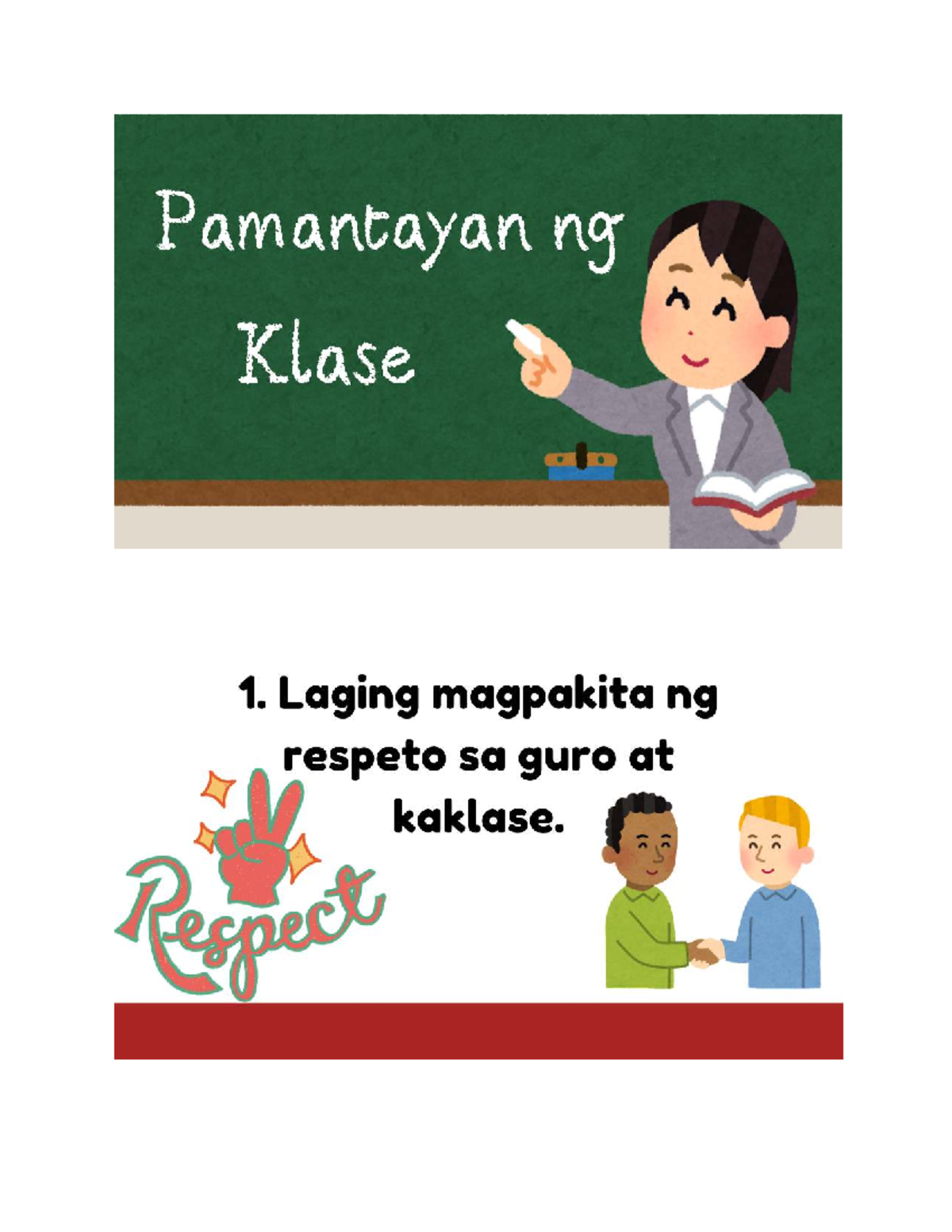 Classroom Rules - Bachelor of Secondary Education - Pamantayan ng Klase ...
