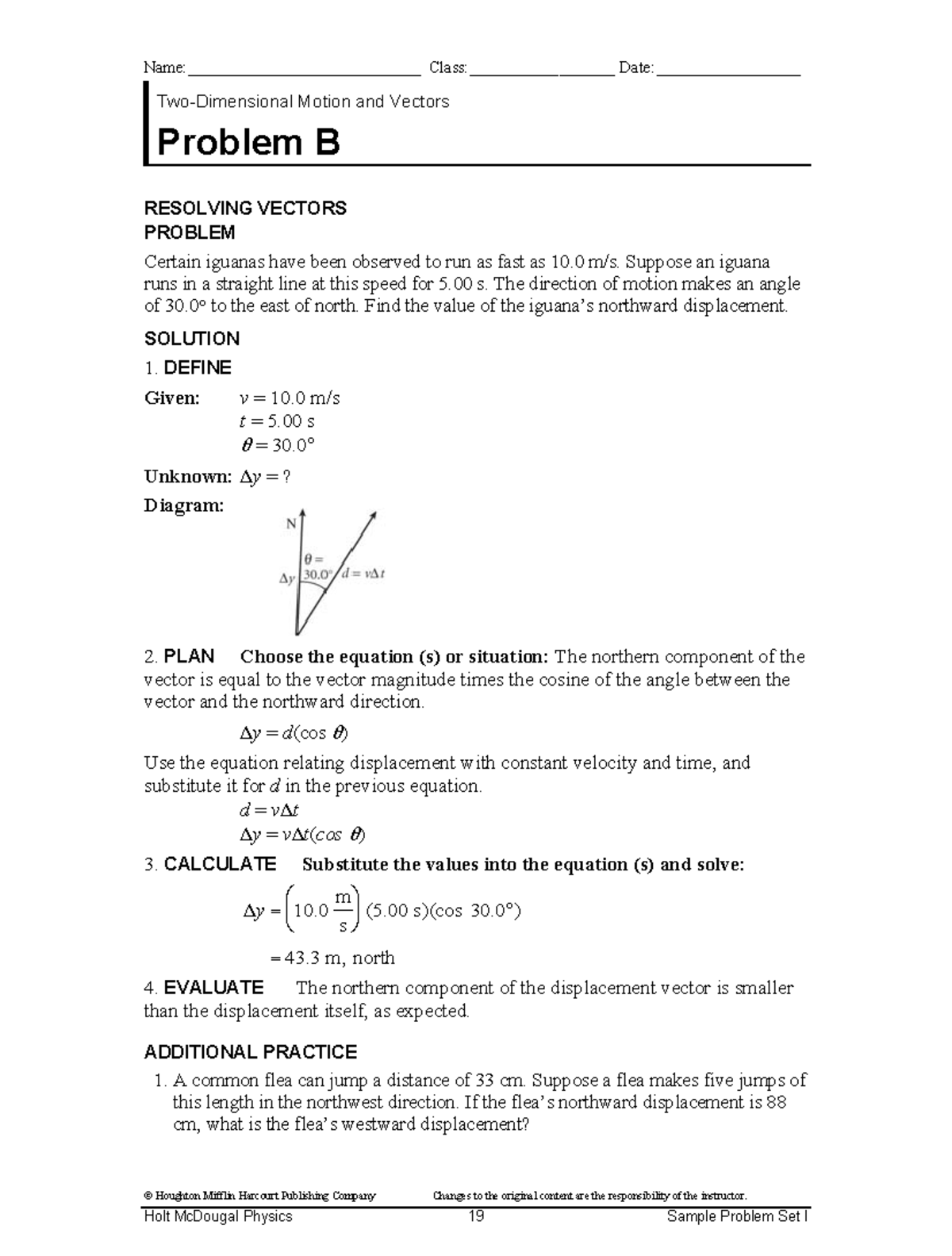 AP Physics 1 - Resolving Vectors Problem Set I - Studocu