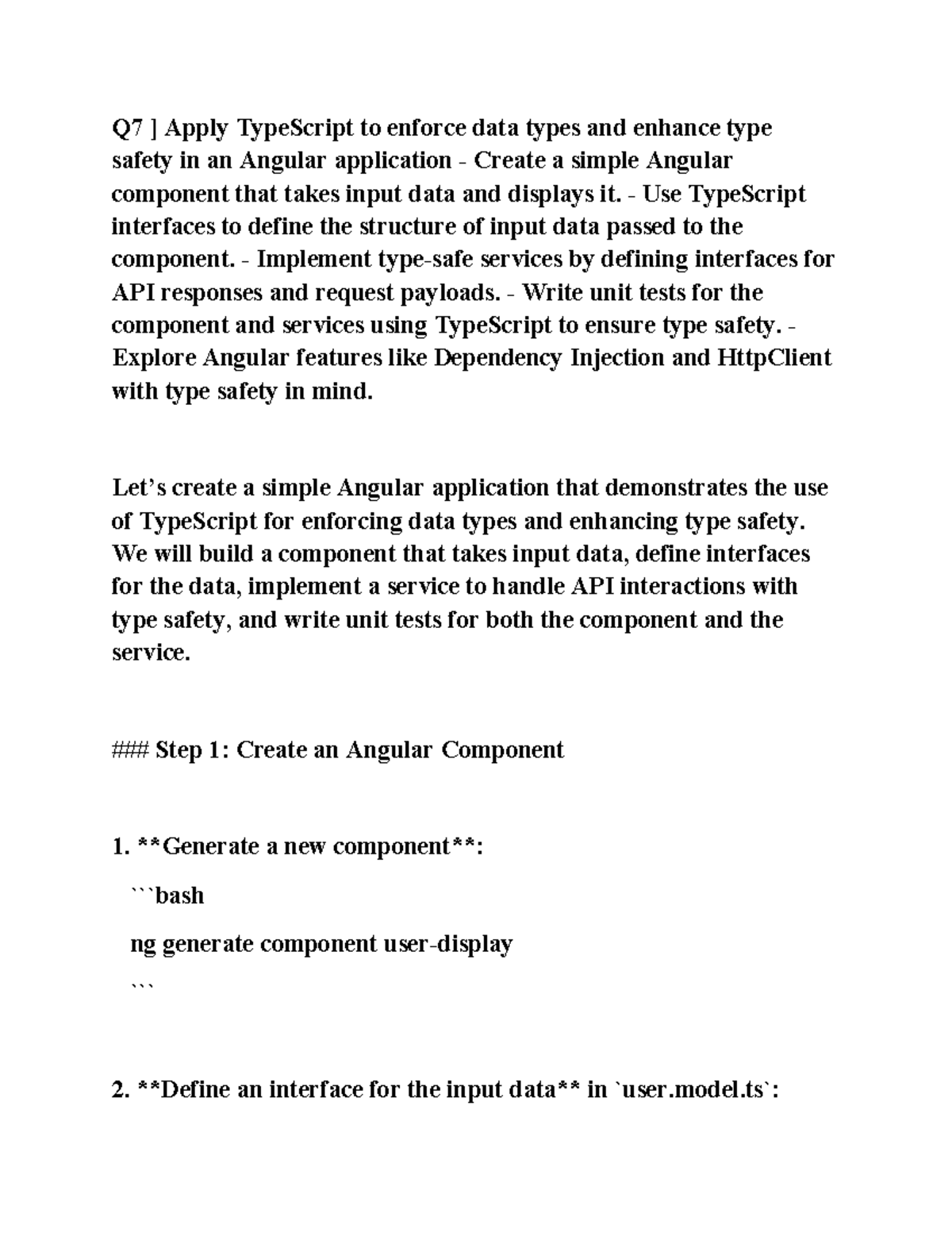 Practicle 7 - Apply TypeScript to enforce data types and enhance type ...