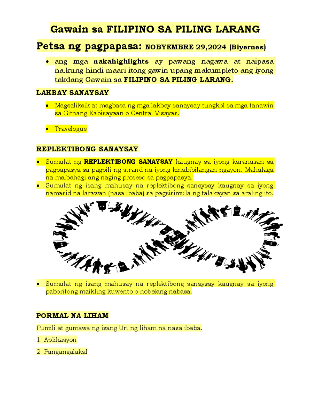 PT - Gawain sa FILIPINO SA PILING LARANG: Lakbay Sanaysay at ...