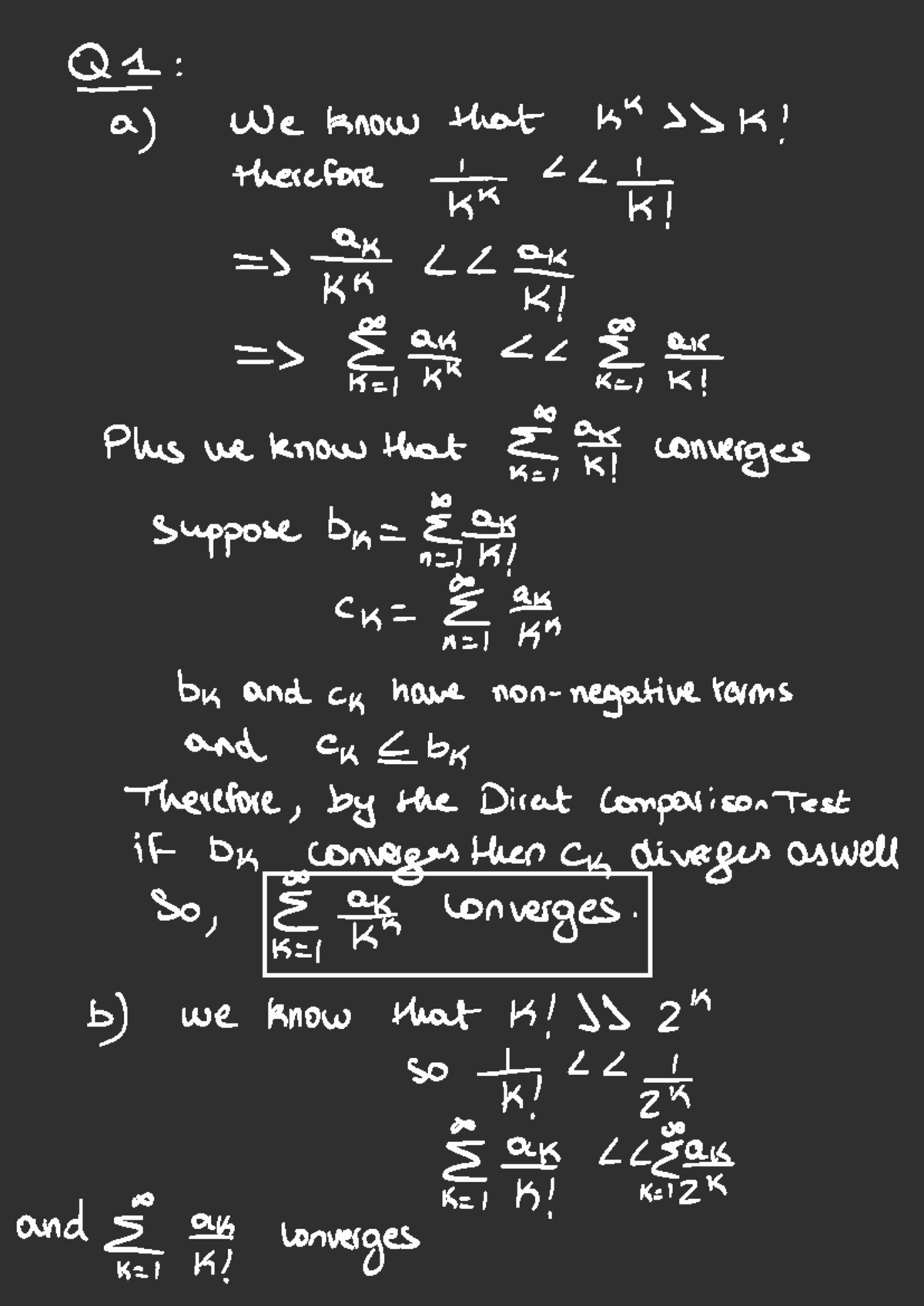 Midterm Review for MATH 262: Convergence Tests Explained - Studocu