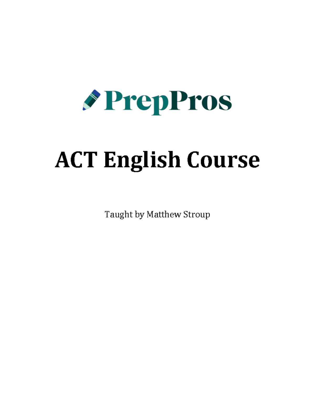 ACT English Test Preparation - Comprehensive Study Guide - Studocu