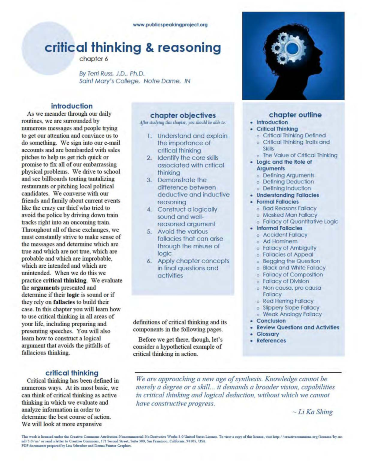 Chapter 6: Critical Thinking & Reasoning - Analyzing Common Fallacies ...