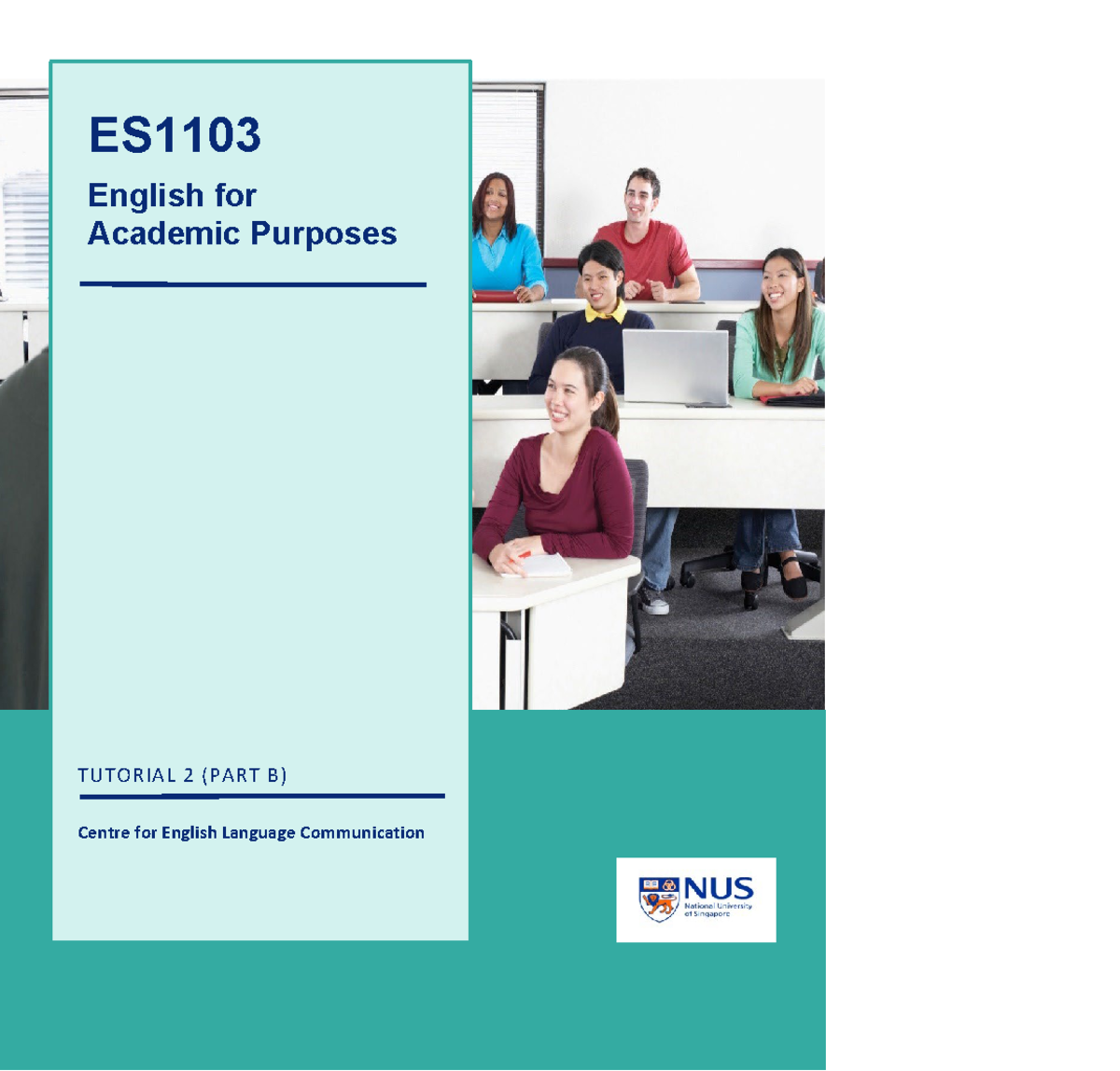 ES1103 English for Academic Purposes TUTORIAL 2: Synthesising Sources ...