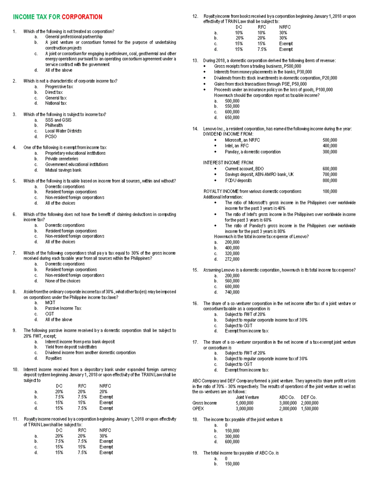 Applied-Economics Curriculum Guide - SENIOR HIGH SCHOOL – ACCOUNTANCY, BUSINESS AND MANAGEMENT ...