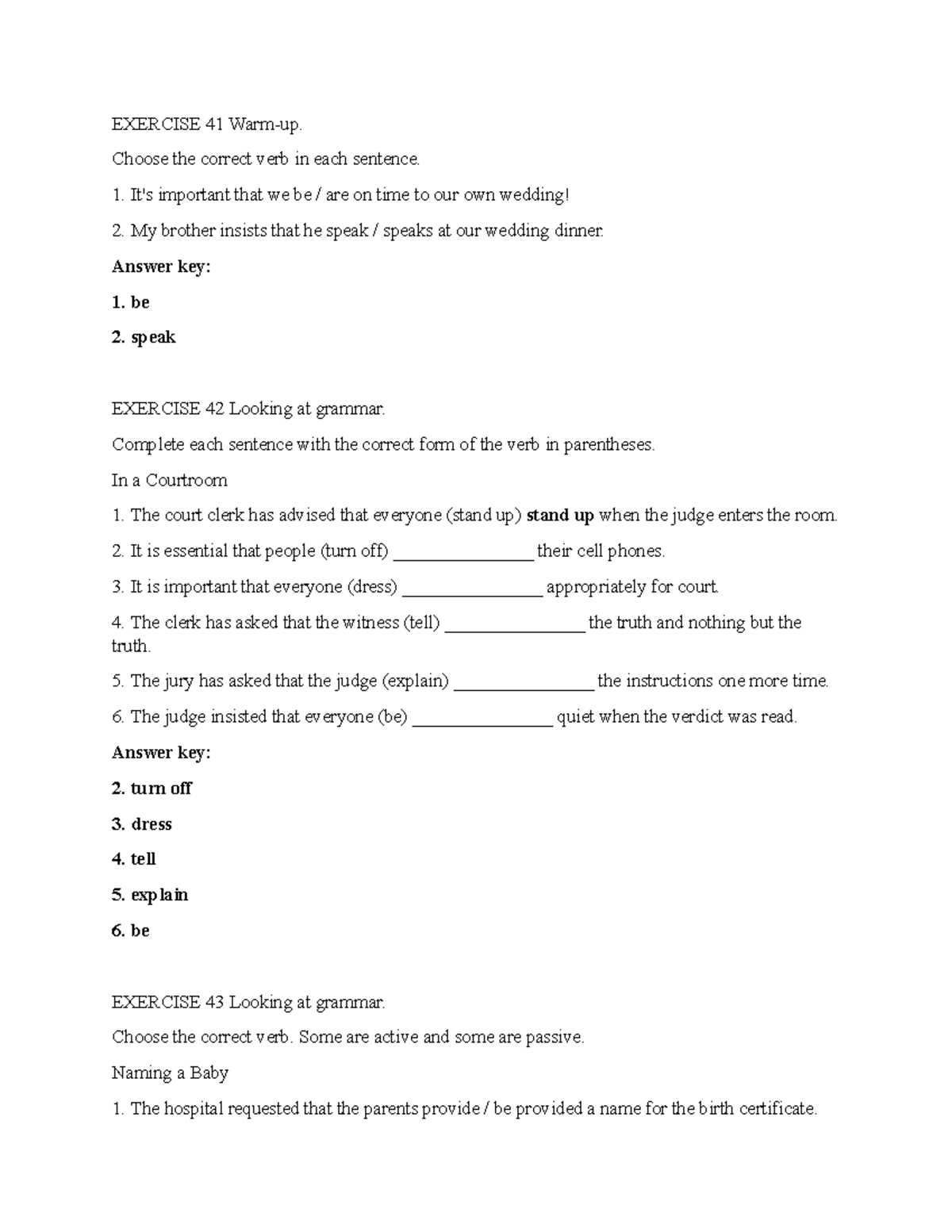 Chapter 12 Exercise 41 Exercise 42 Exercise 43 Exercise 44 Exercise