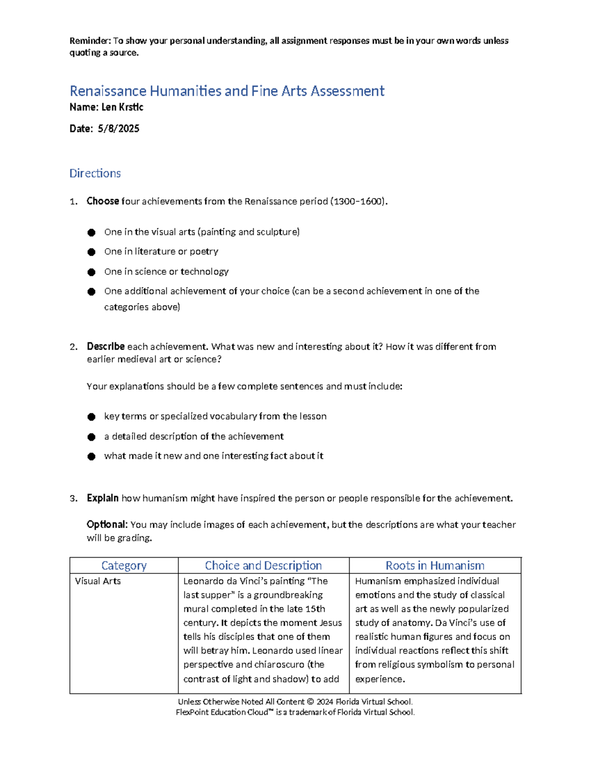 Renaissance Achievements: Art, Literature, Science & Humanism Analysis ...