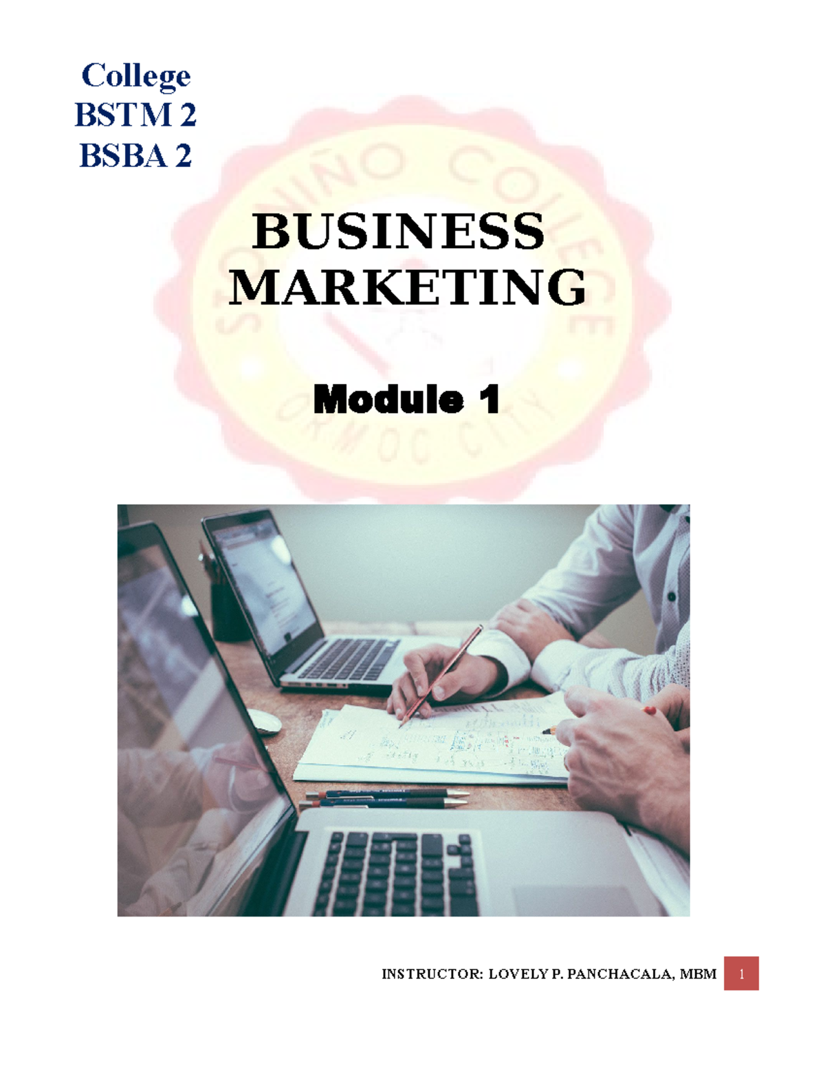 Module 1 Business Marketing - College BSTM 2 BSBA 2 BUSINESS MARKETING Module 1 Reading ...
