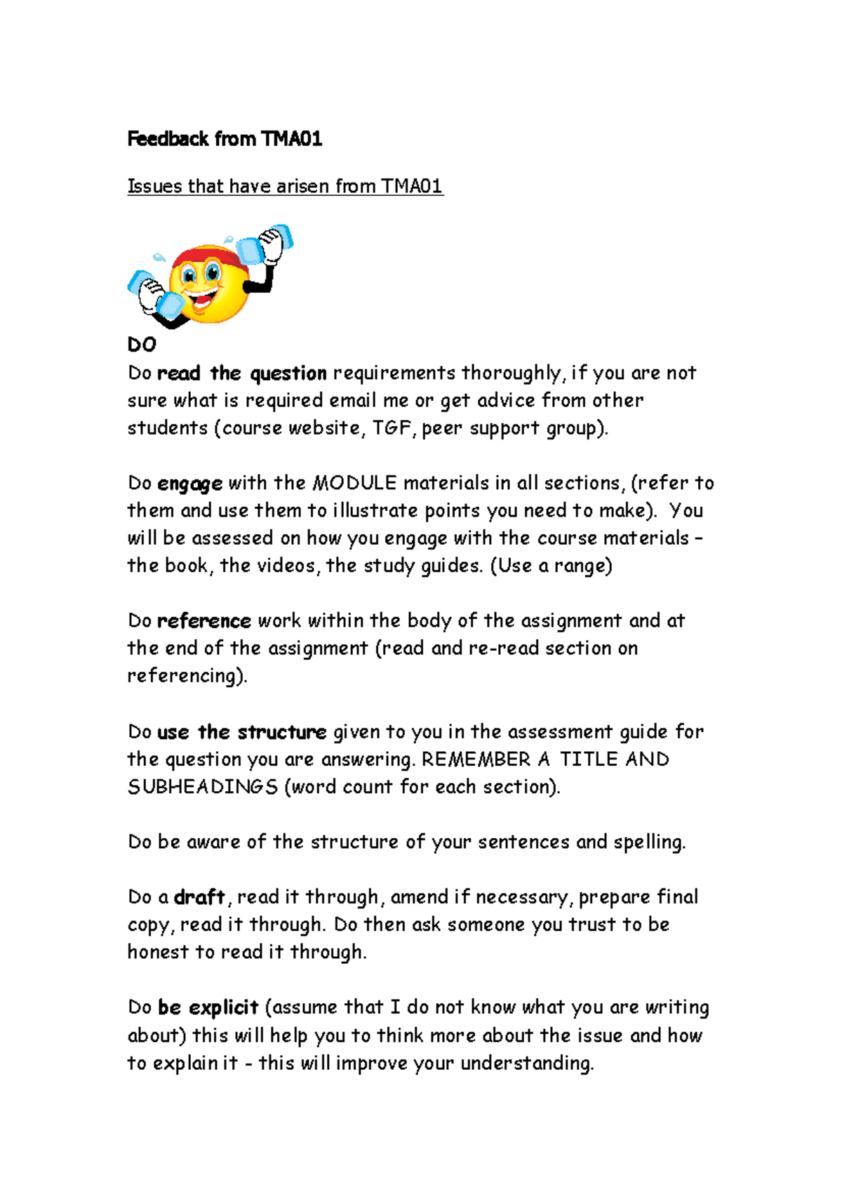 TMA02 Final Exam: Guidance on Observing Creativity and Play - Studocu