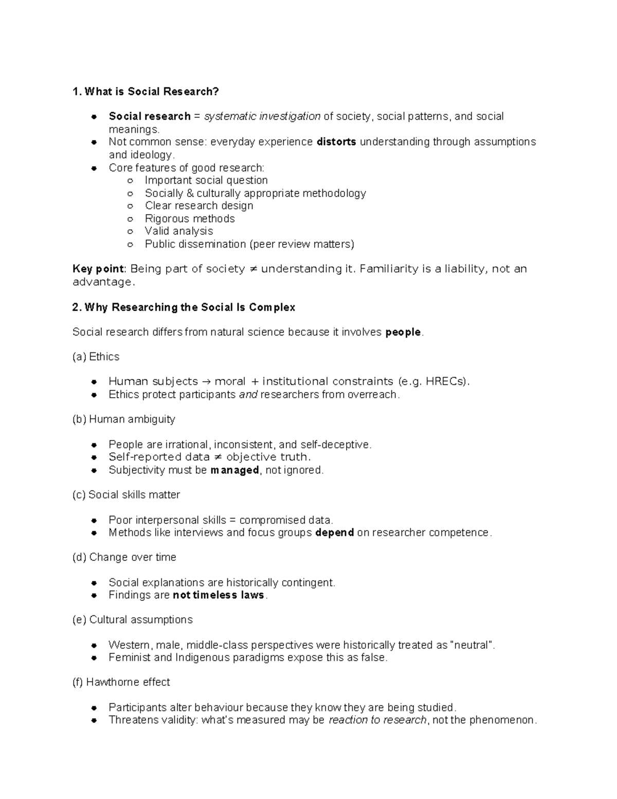 SOC 101: Understanding Social Research and Its Complexities - Studocu