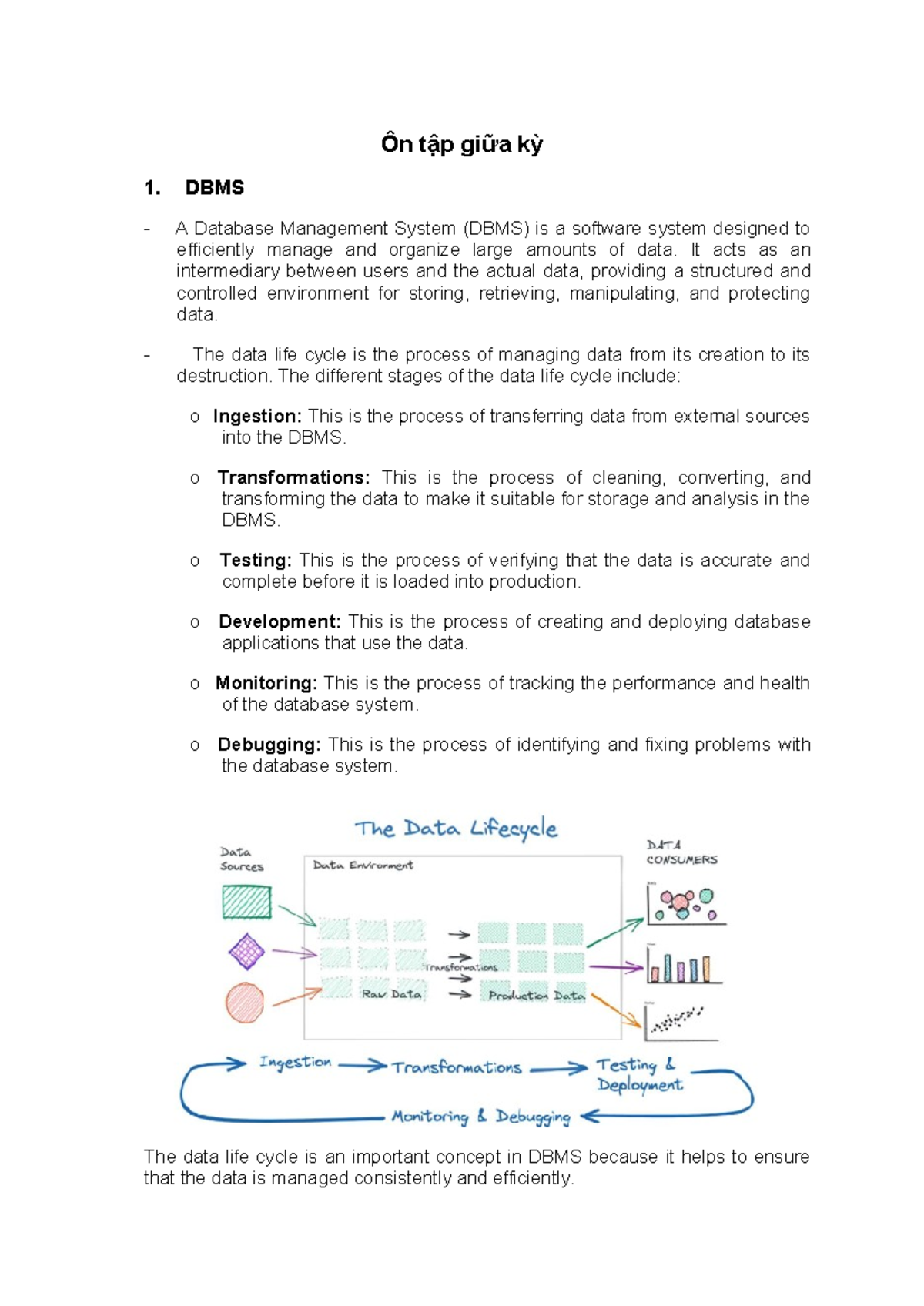 Database Management System [Midterm Study Guide] - Studocu