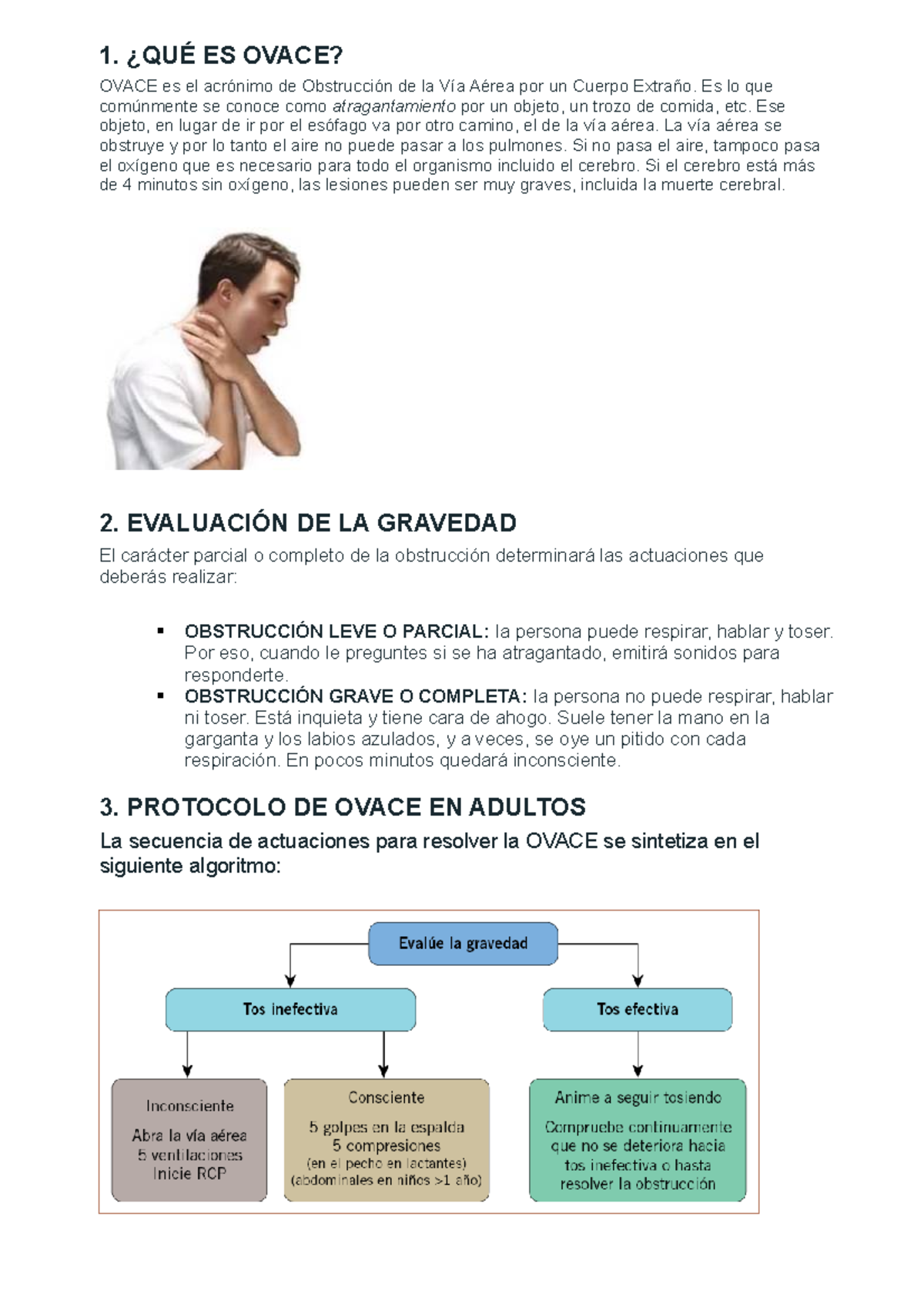 Protocolo de OVACE en Adultos: Tratamiento y Gestión de Emergencias ...