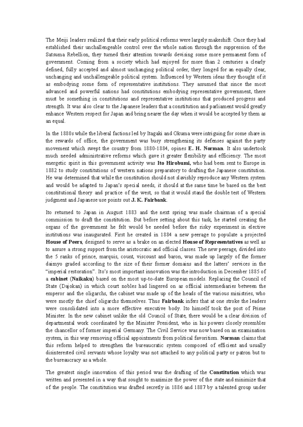 Meiji Constitution Overview: Political Reforms in Modern Japan (HIST ...