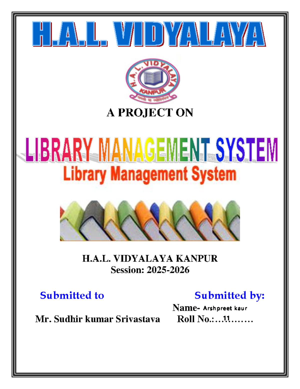 Project on Library Management System Using Python & MySQL - Class 12 ...