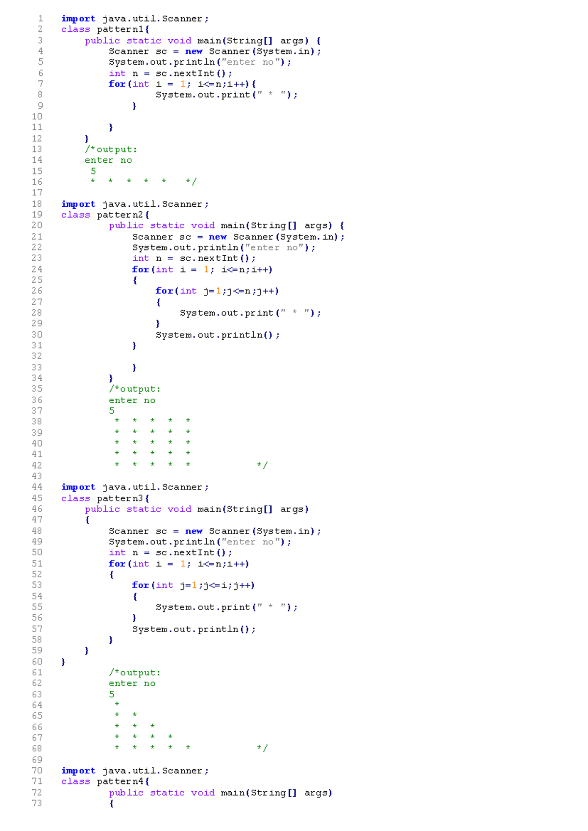 Pattern JRC: Java Programming Concepts and Examples - Studocu