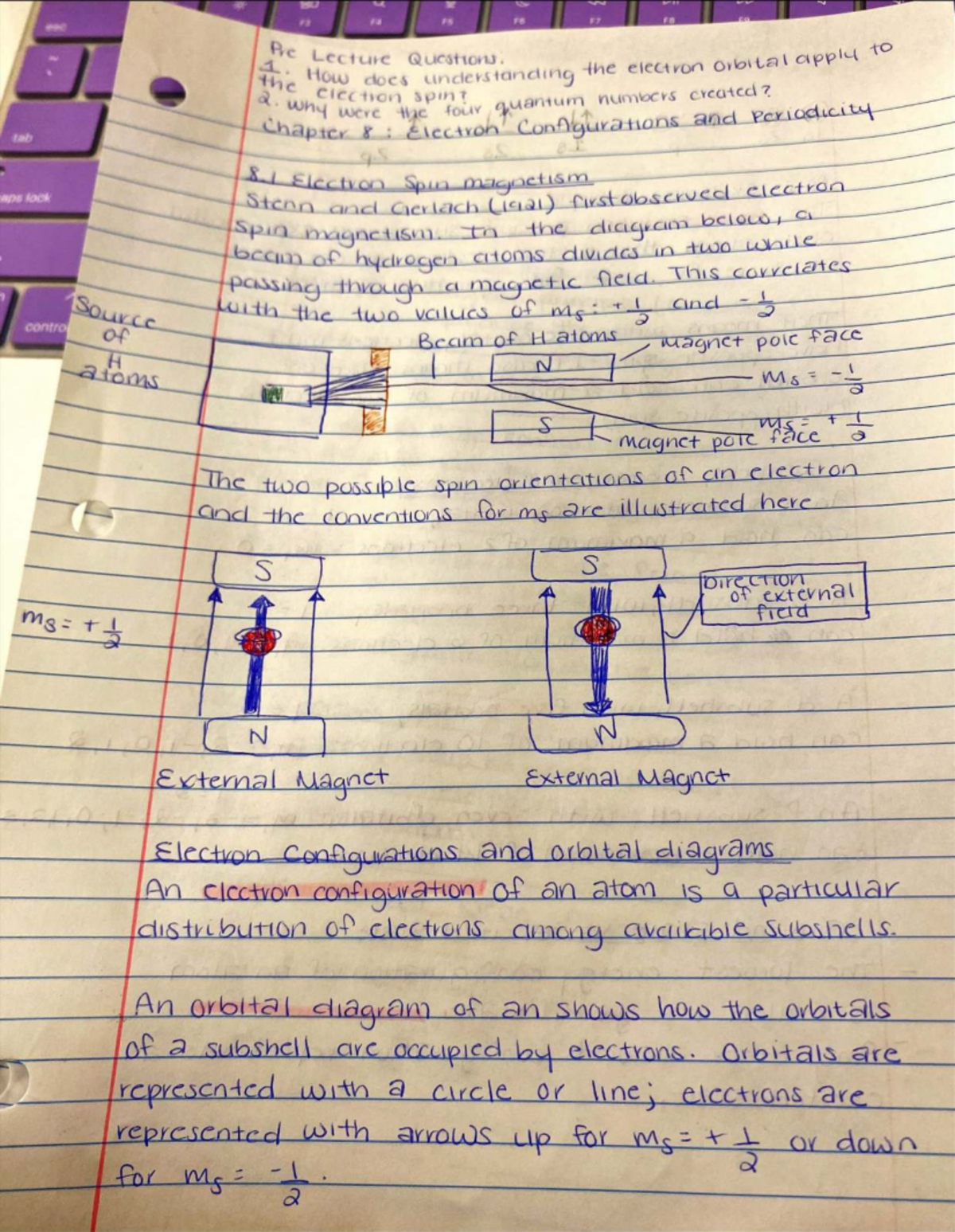 Chapter 8 Notes Part 1: Electrons and Magnetic Configurations - Studocu