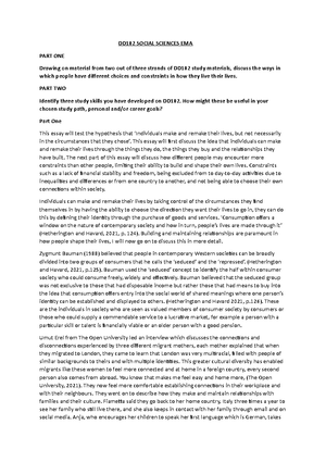 [Solved] drawing on material from the connecting lives strand explain ...