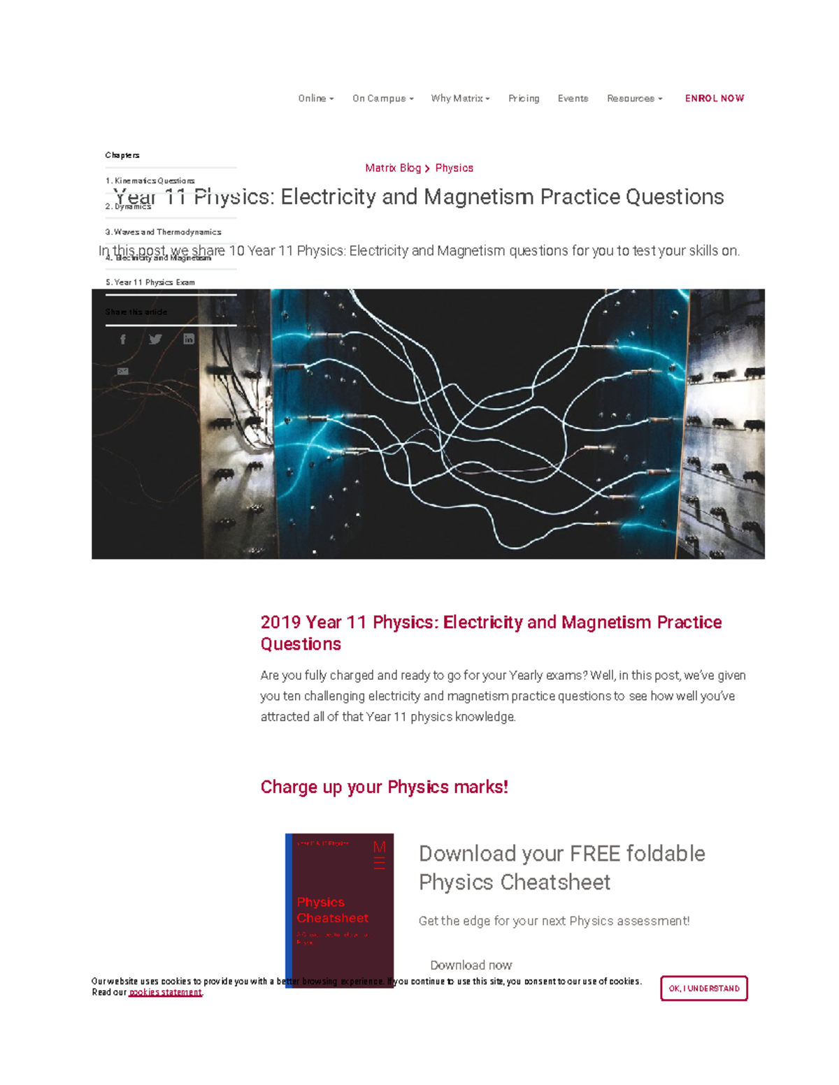 Year 11 Physics: Electricity & Magnetism Practice Questions - Studocu