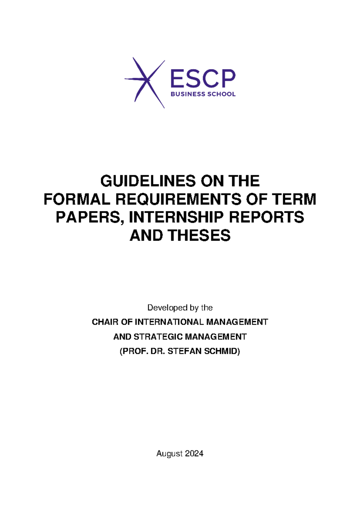 Thesis Formatting Guidelines 2024-2025: Key Requirements and Standards ...