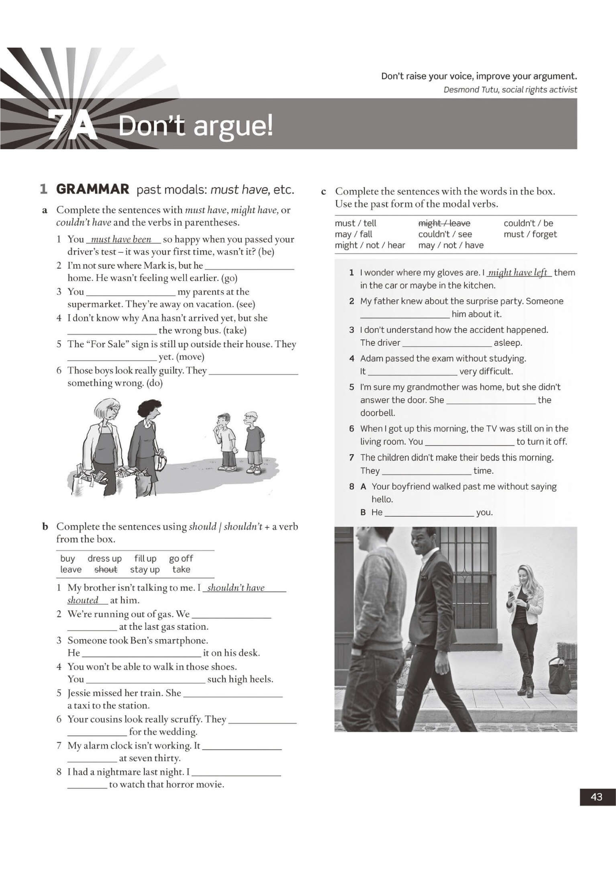 Perfect Modal Verbs Exercise - 6th Sem 2nd Unit - Studocu