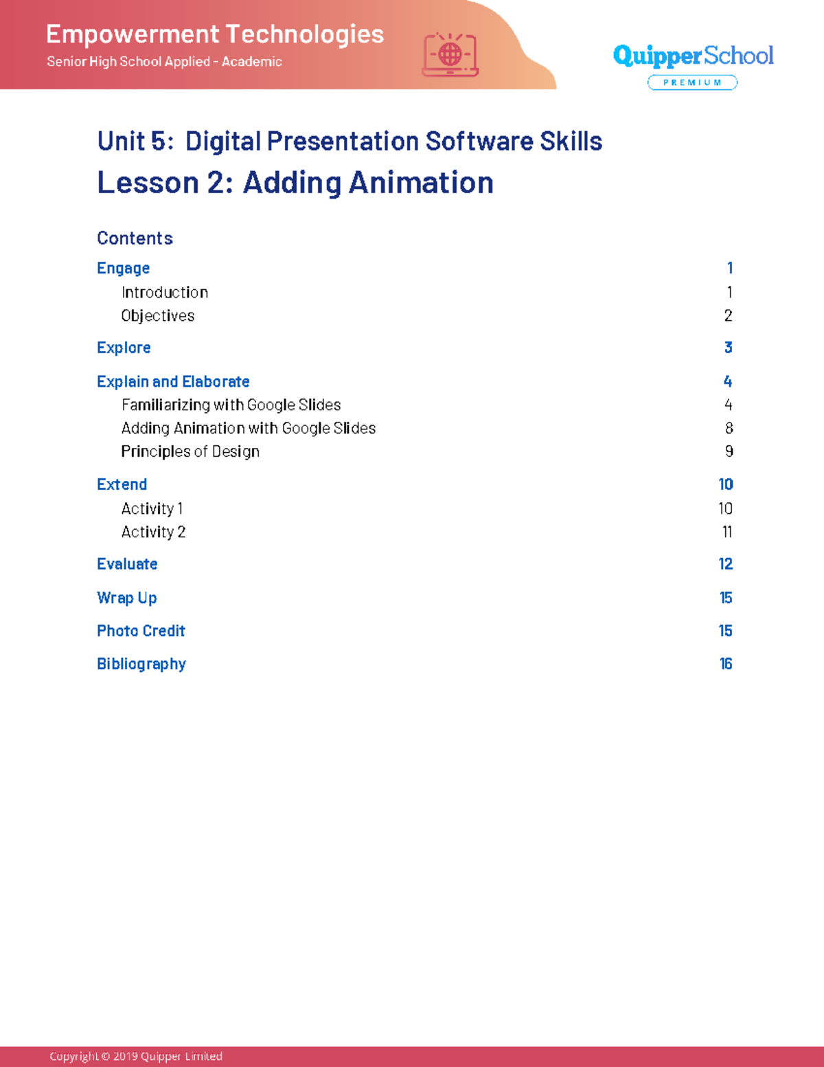Unit 5 lesson 2 - Emptech - Unit 5: Digital Presentation Software ...