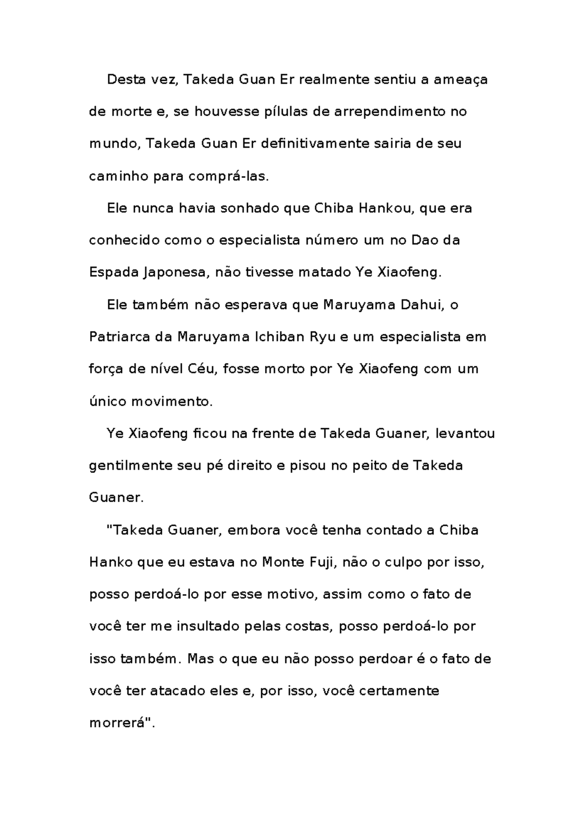 Análise do Conflito entre Takeda Guan Er e Ye Xiaofeng - Grkk CSQBqa ...