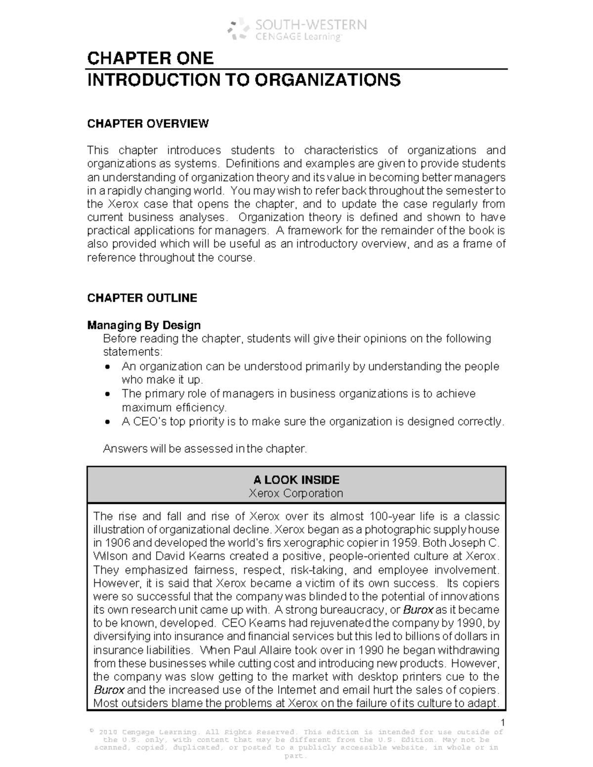 IM Chapter 01 - Understanding Organization Theory and Its Applications ...
