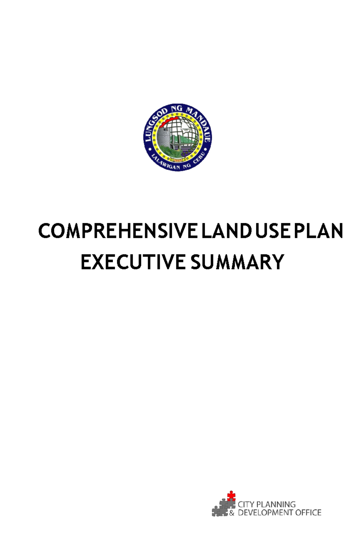 Mandaue City's Comprehensive Land Use Plan (CLUP) Executive Summary ...