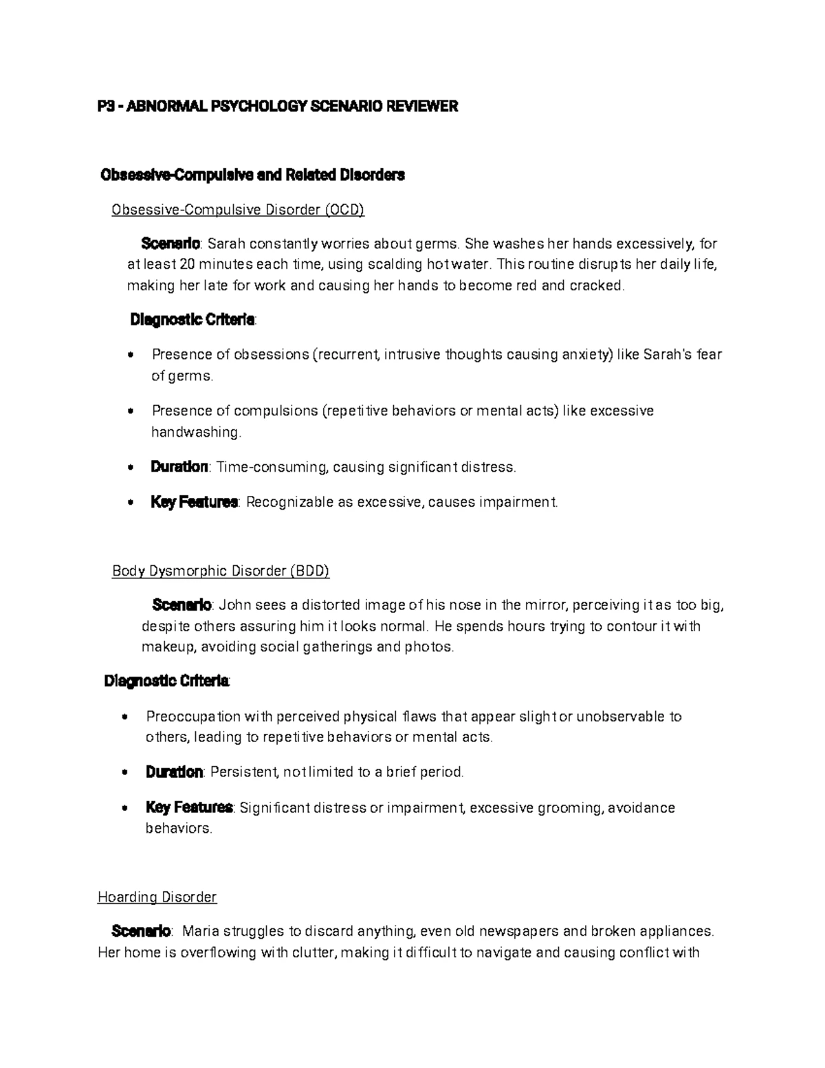 PSY 081: Student Activity Sheet for Psychological Assessment Overview ...
