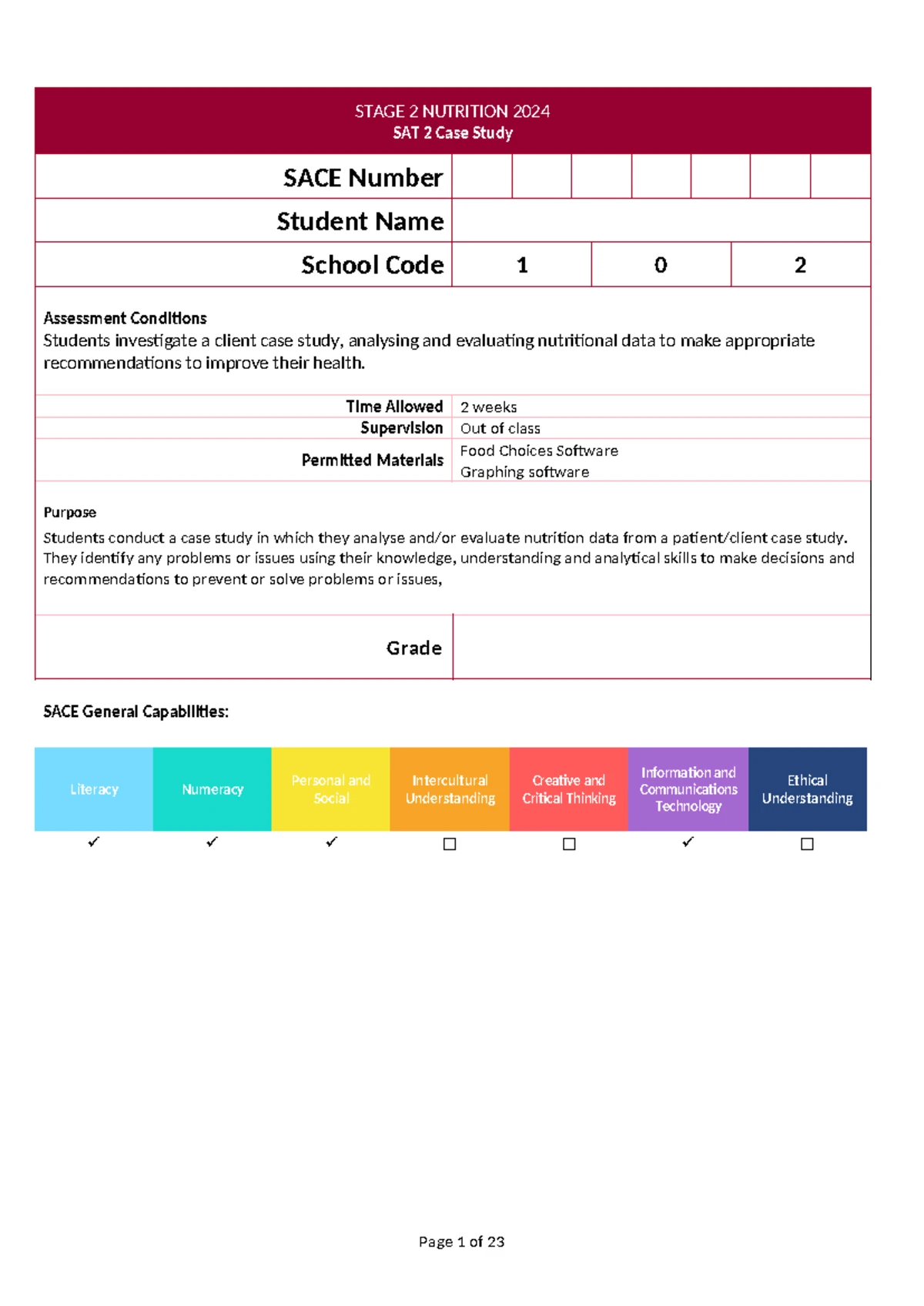The Phosphate Recovery Test Final - Stage 2 Physical Education ...